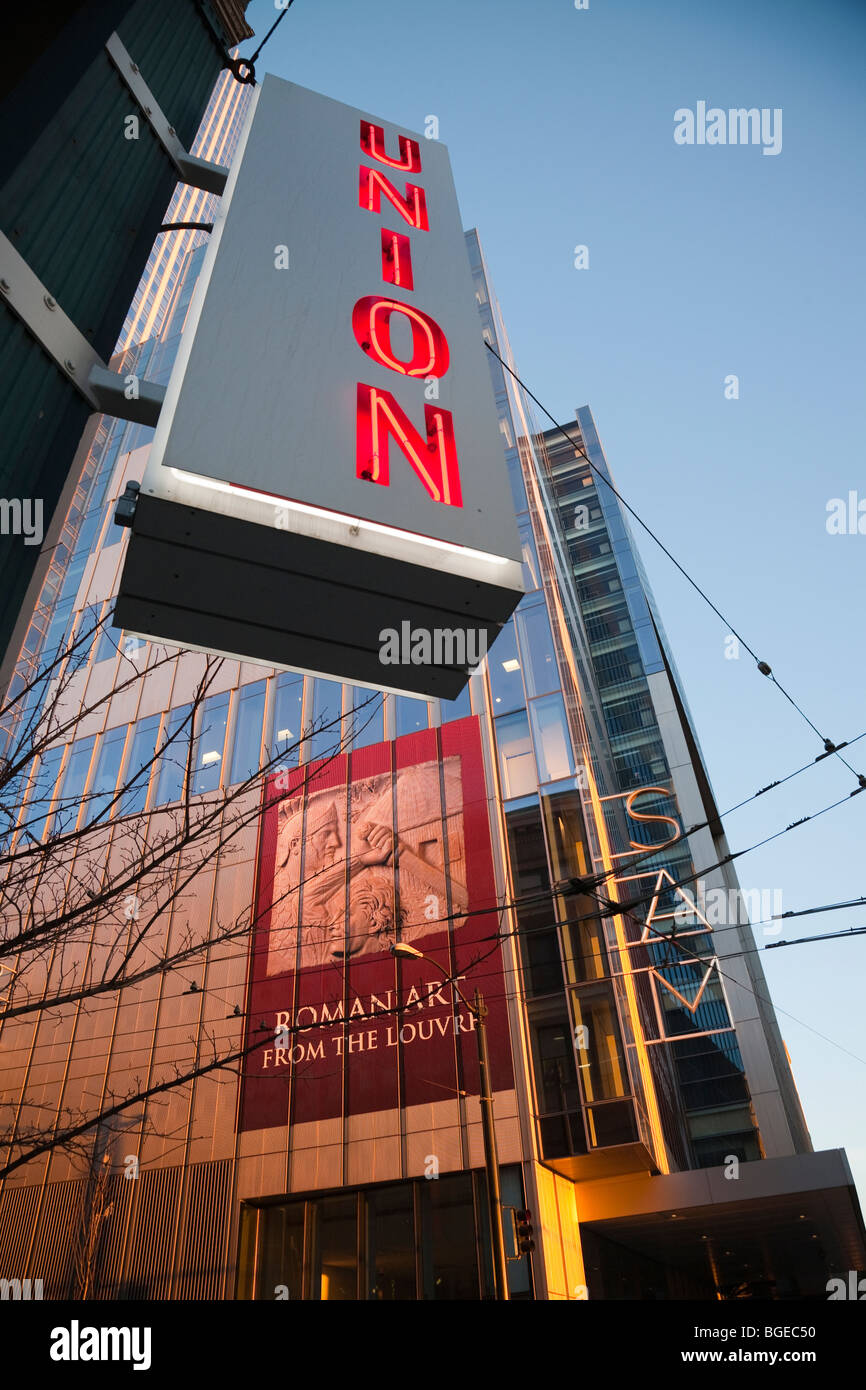 Seattle Art Museum and Union sign 1st & Union - West Edge, Seattle ...