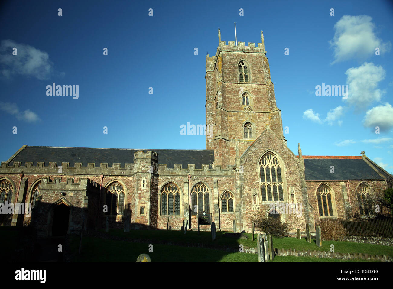 Dunster church, Dunster Somerset Stock Photo - Alamy