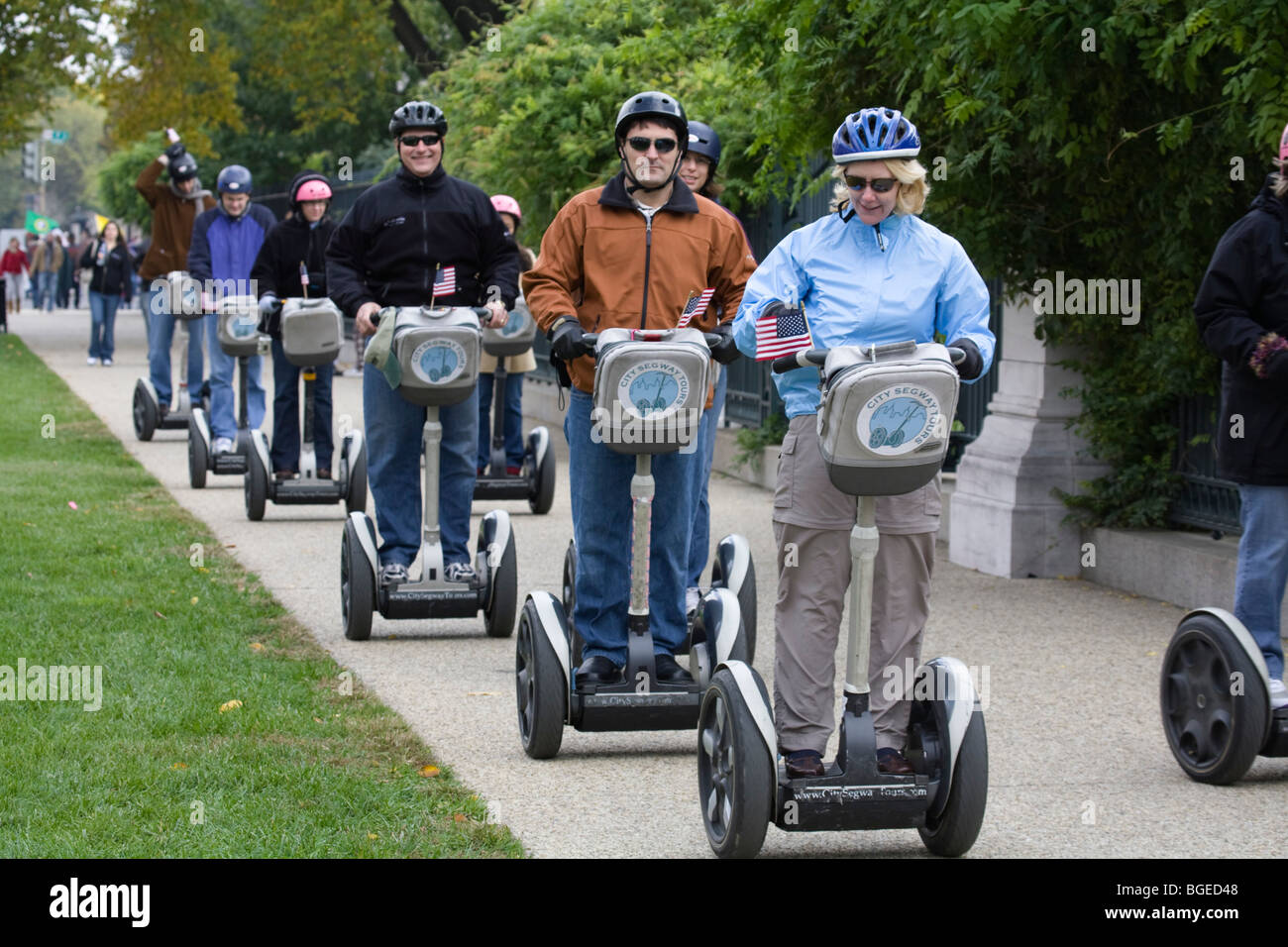Group of people riding segways hi-res stock photography and images - Alamy