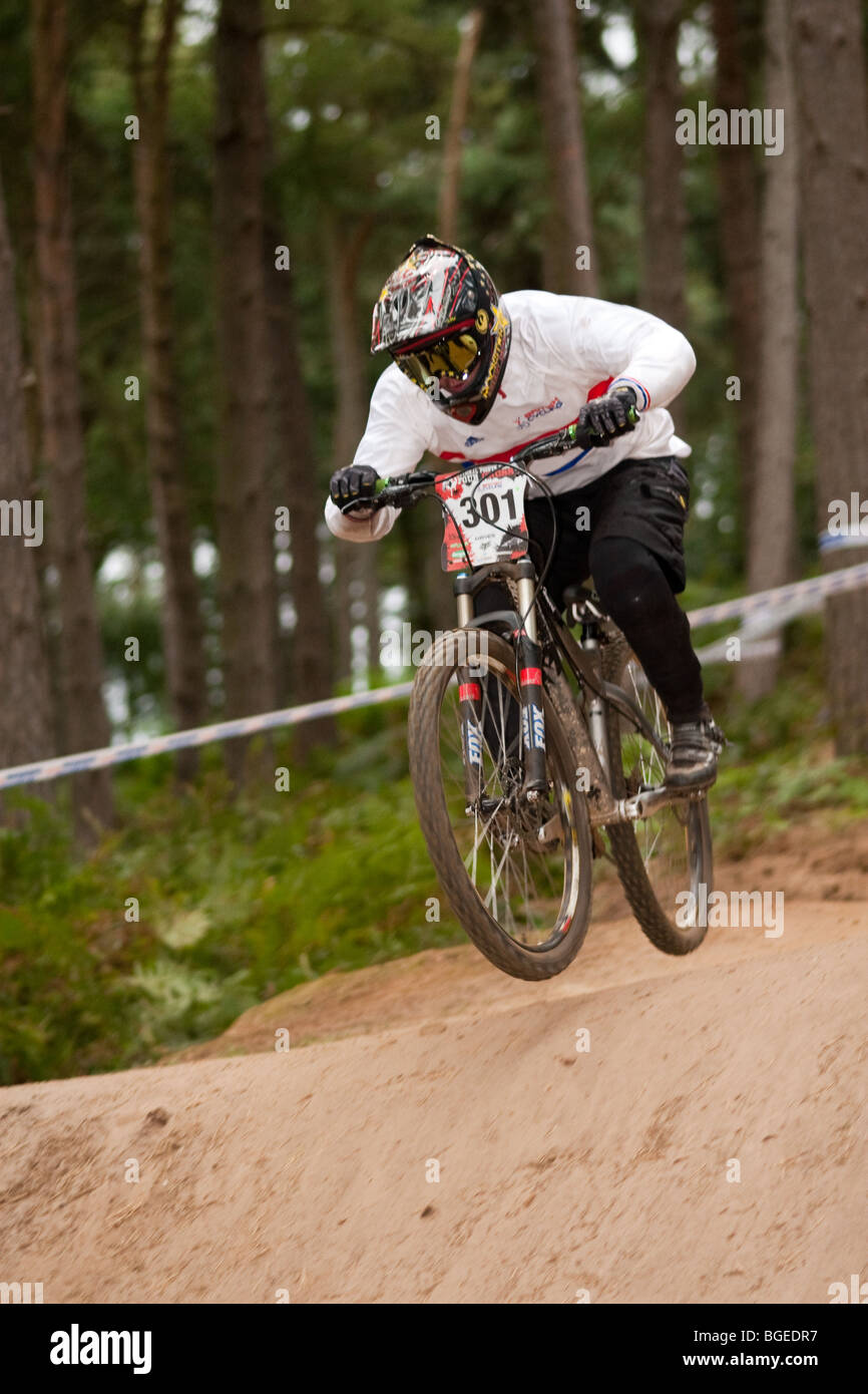 Mountain biker speeding on hi-res stock photography and images - Alamy