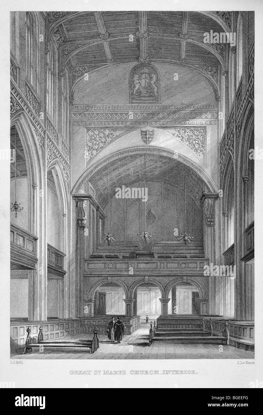 Cambridge, Great St Mary’s Church - Interior Stock Photo - Alamy