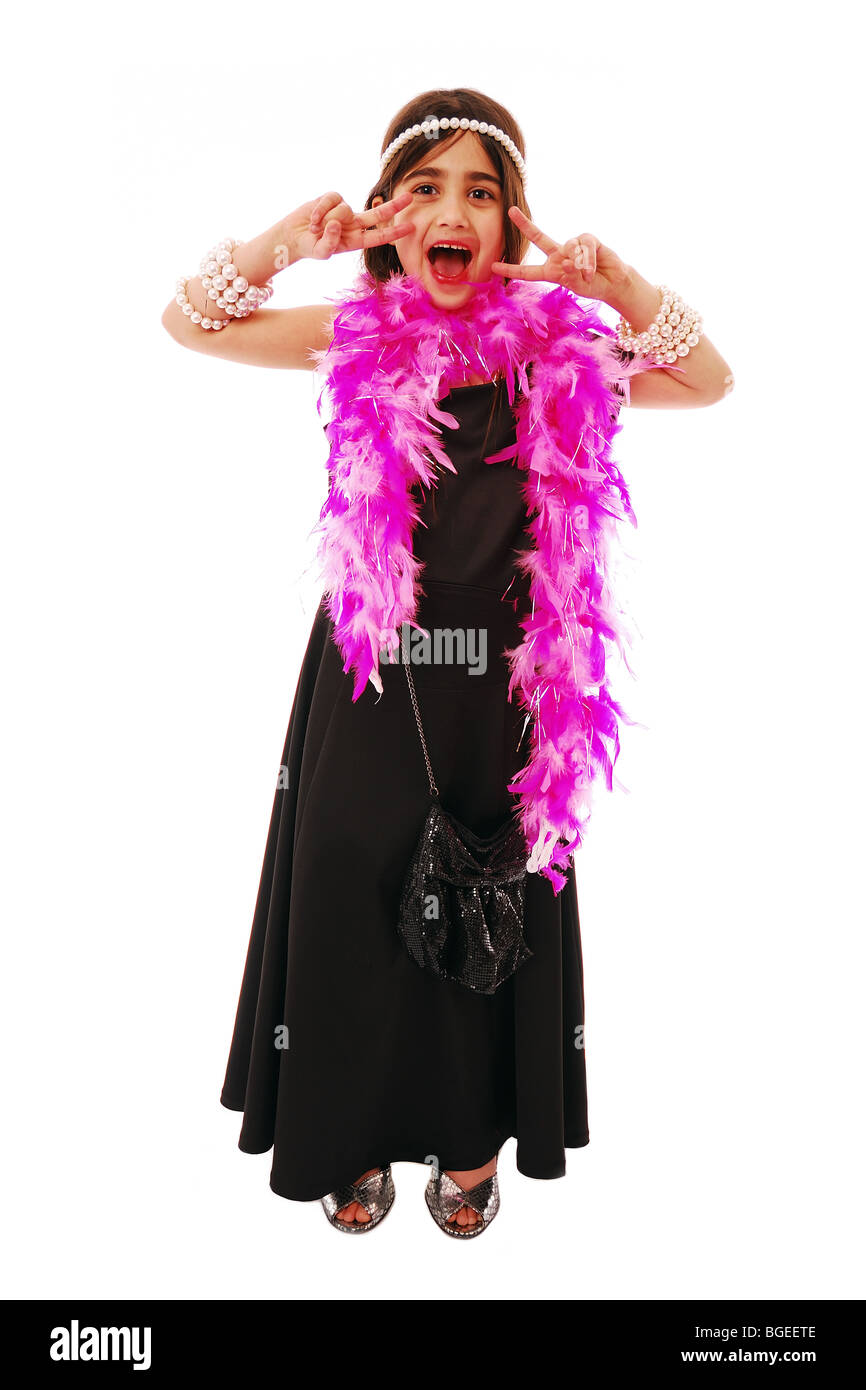 Young child dressing up Stock Photo - Alamy