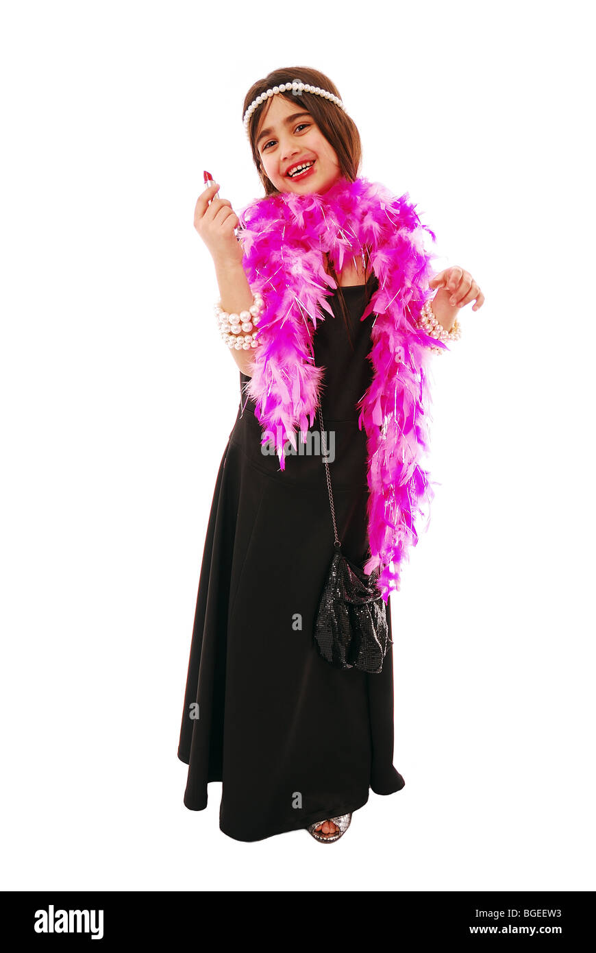 Young girl dressing up Stock Photo - Alamy