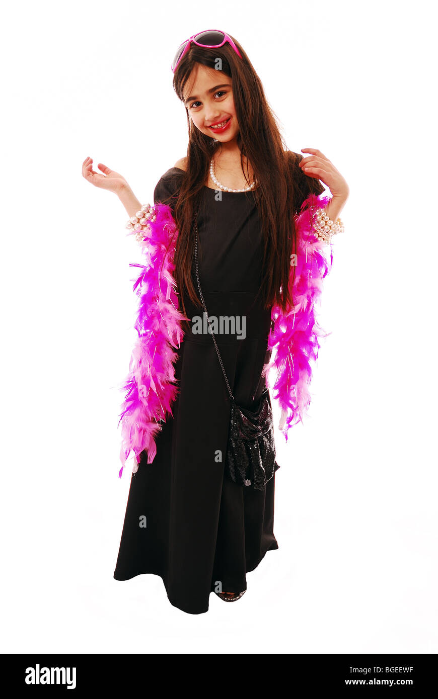 Young child dressing up Stock Photo - Alamy