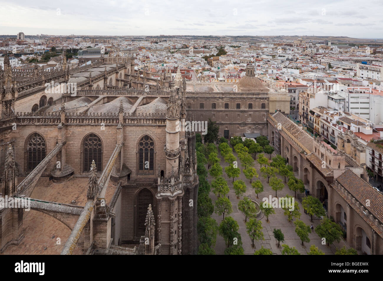 Aerial view of the city of seville hi-res stock photography and images ...