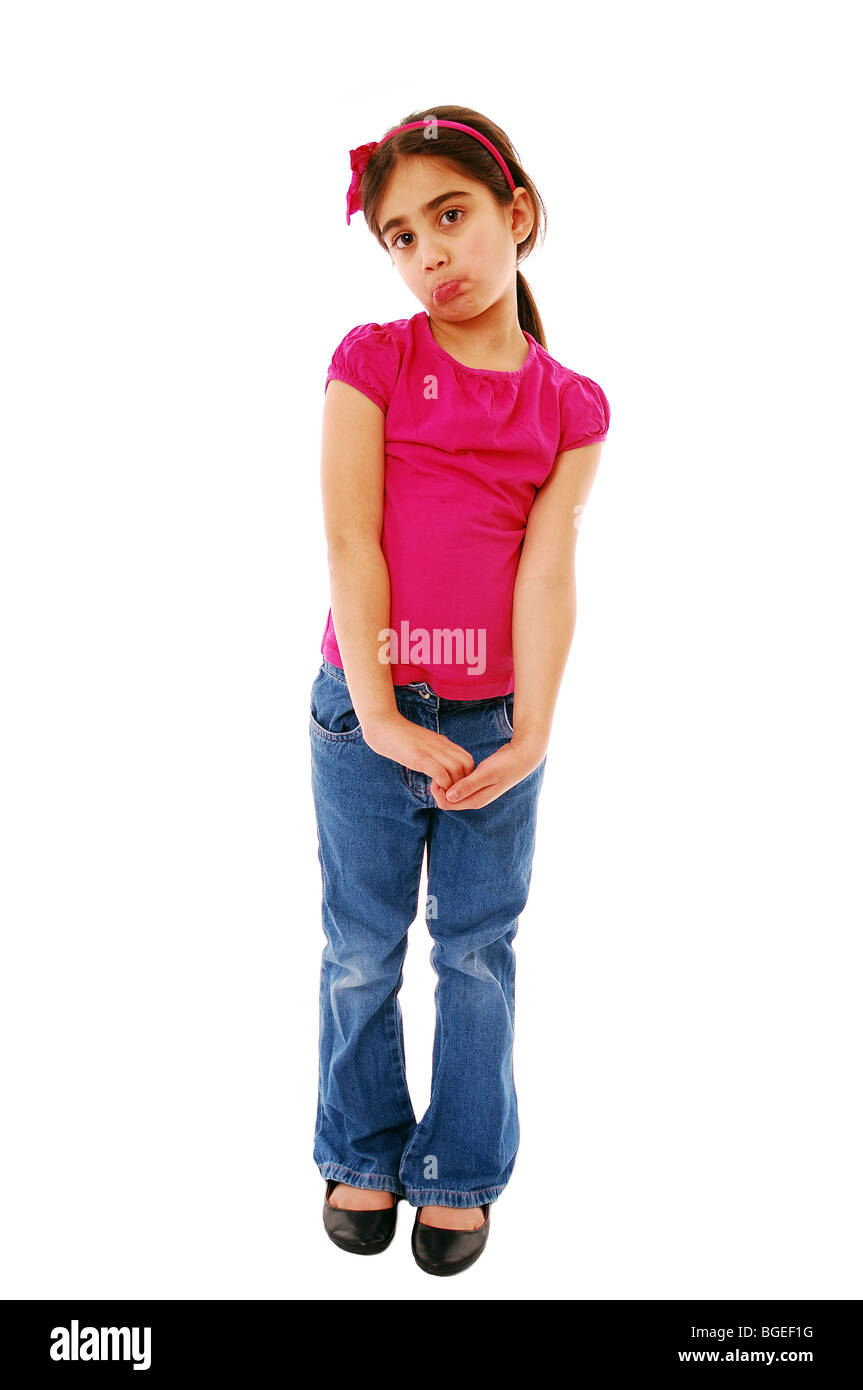 Young child sulking Stock Photo - Alamy