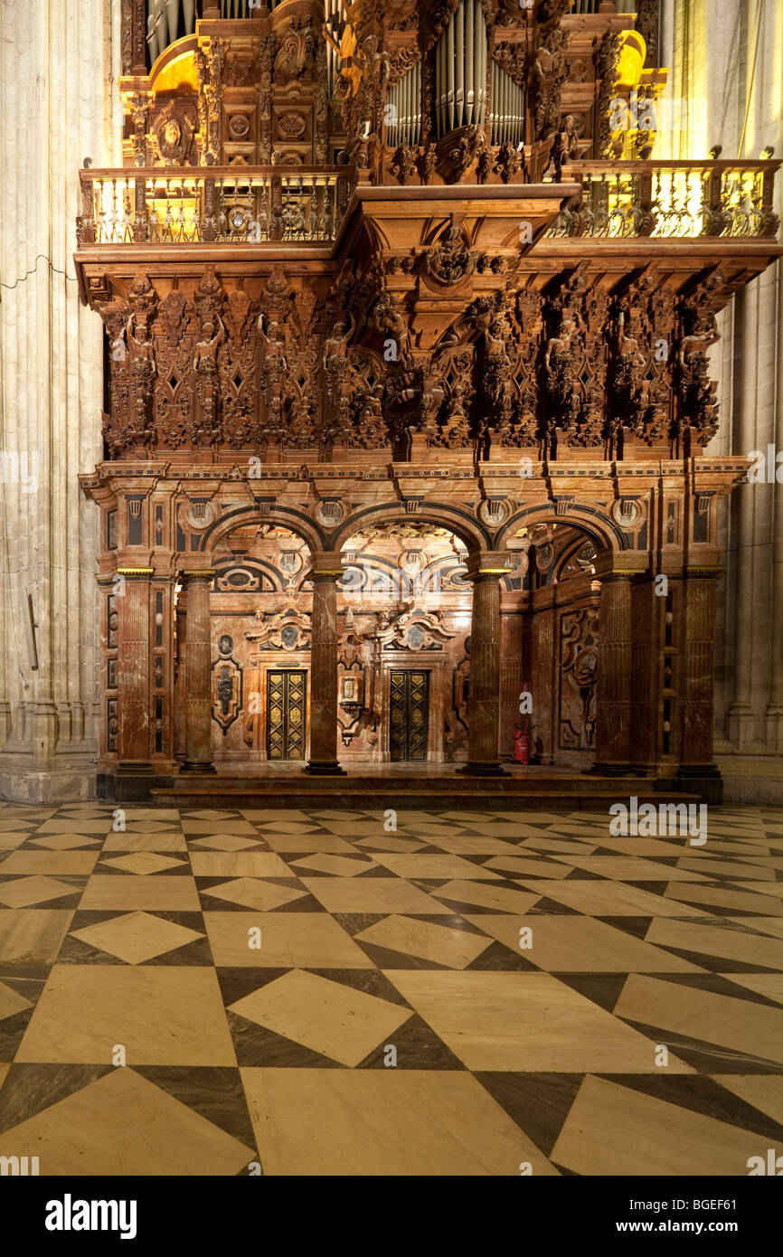 organ of Seville Cathedral, Andalusia, Spain Stock Photo - Alamy