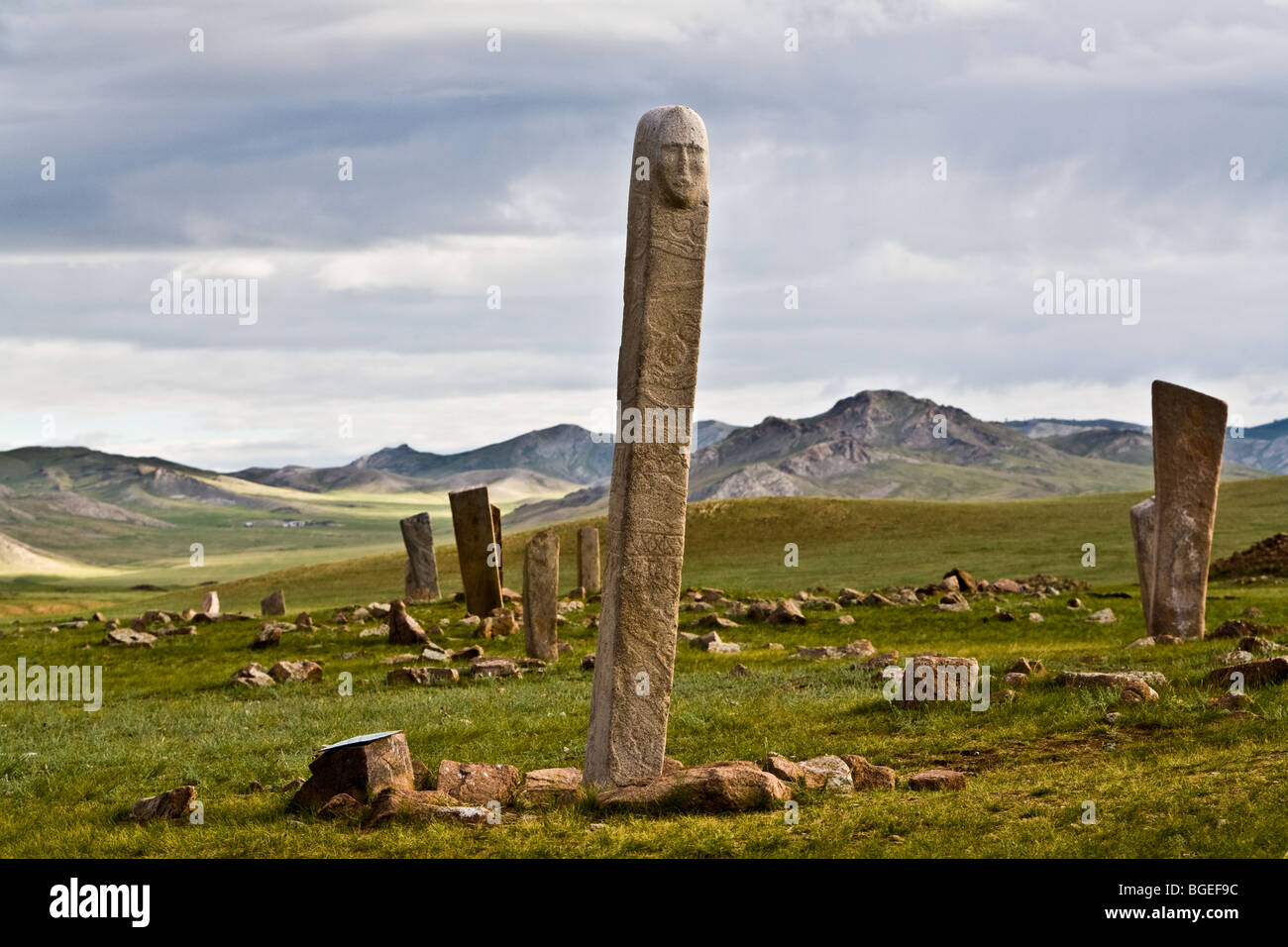 A Bronze Age ritual site Uushigiin Uver near Moron in northern Mongolia ...