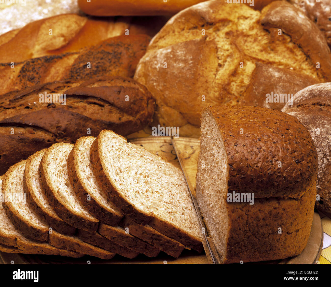 Collection of bread Stock Photo - Alamy