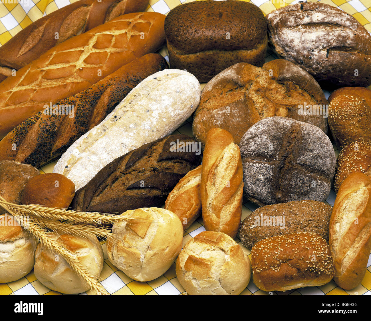 Collection of bread Stock Photo - Alamy