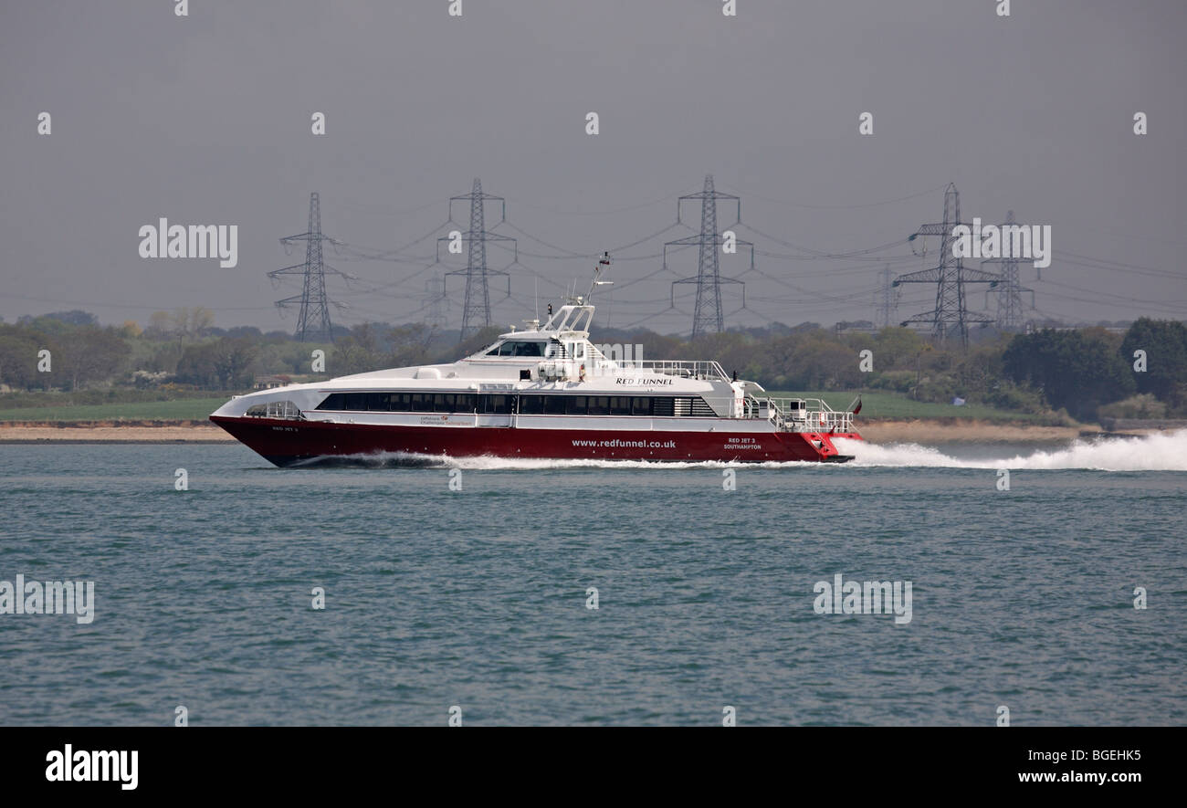 Red funnel boat hi-res stock photography and images - Alamy