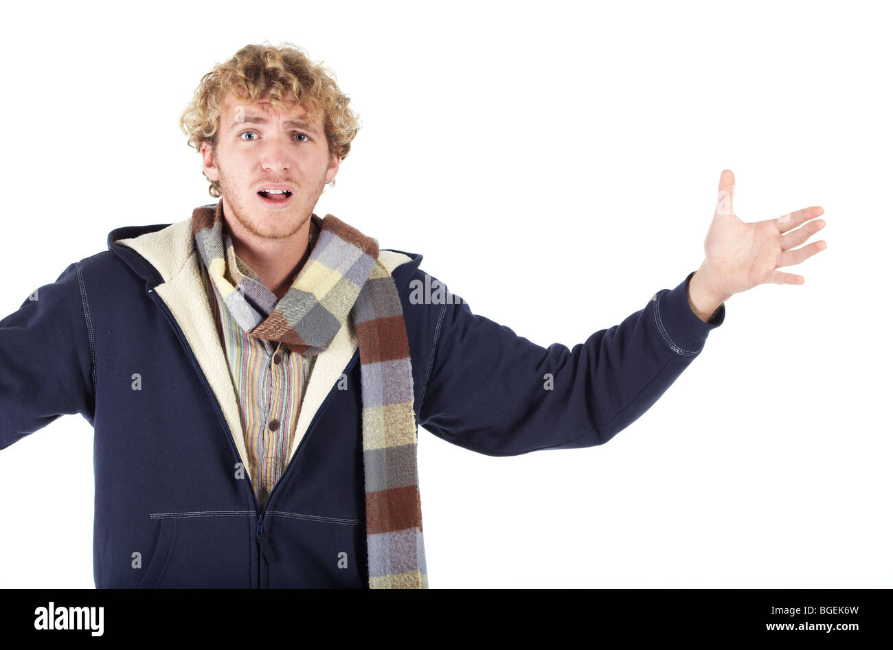 Man long blonde hair Cut Out Stock Images & Pictures - Alamy