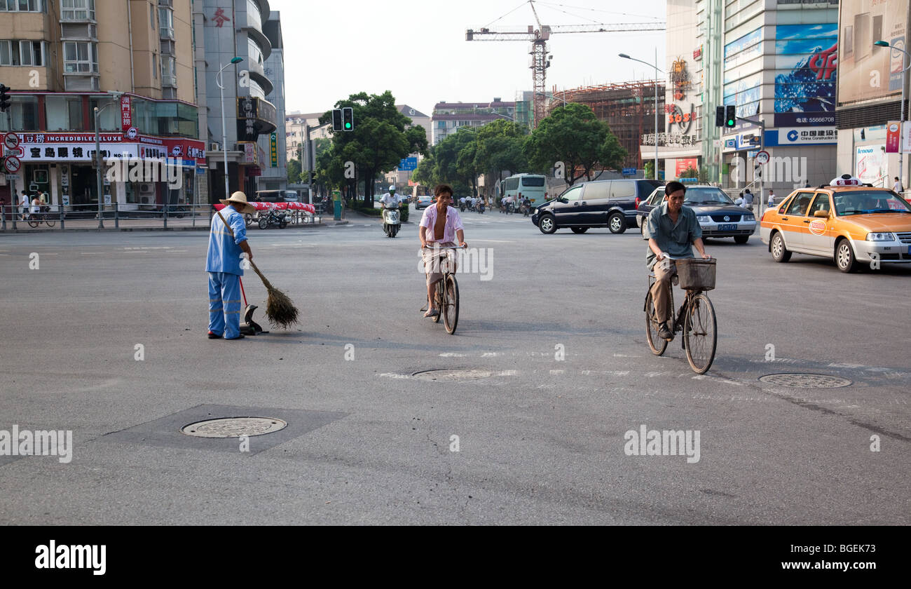 China shanghai street sweeper hi-res stock photography and images - Alamy