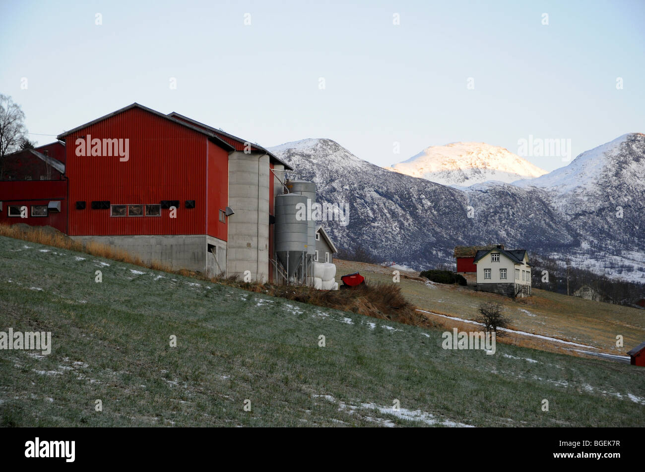 A mountain farm in Norway Stock Photo - Alamy