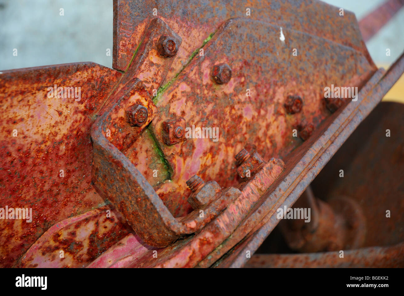 rusty scrap metal in Norway Stock Photo - Alamy