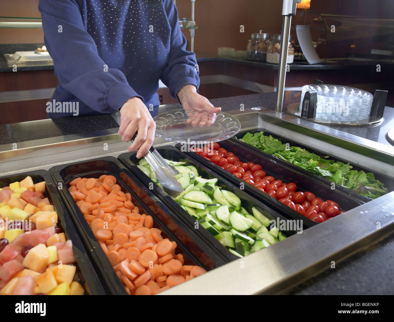 Restaurant Salad Bar, Philadelphia, USA Stock Photo - Alamy