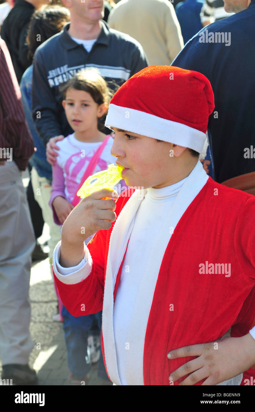 Israel, Haifa, Wadi Nisnas, the Holiday of holidays festival, Santa ...