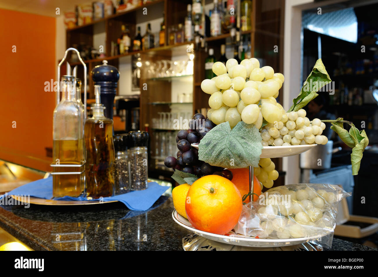 An internal view of a local Italian restaurant Stock Photo - Alamy