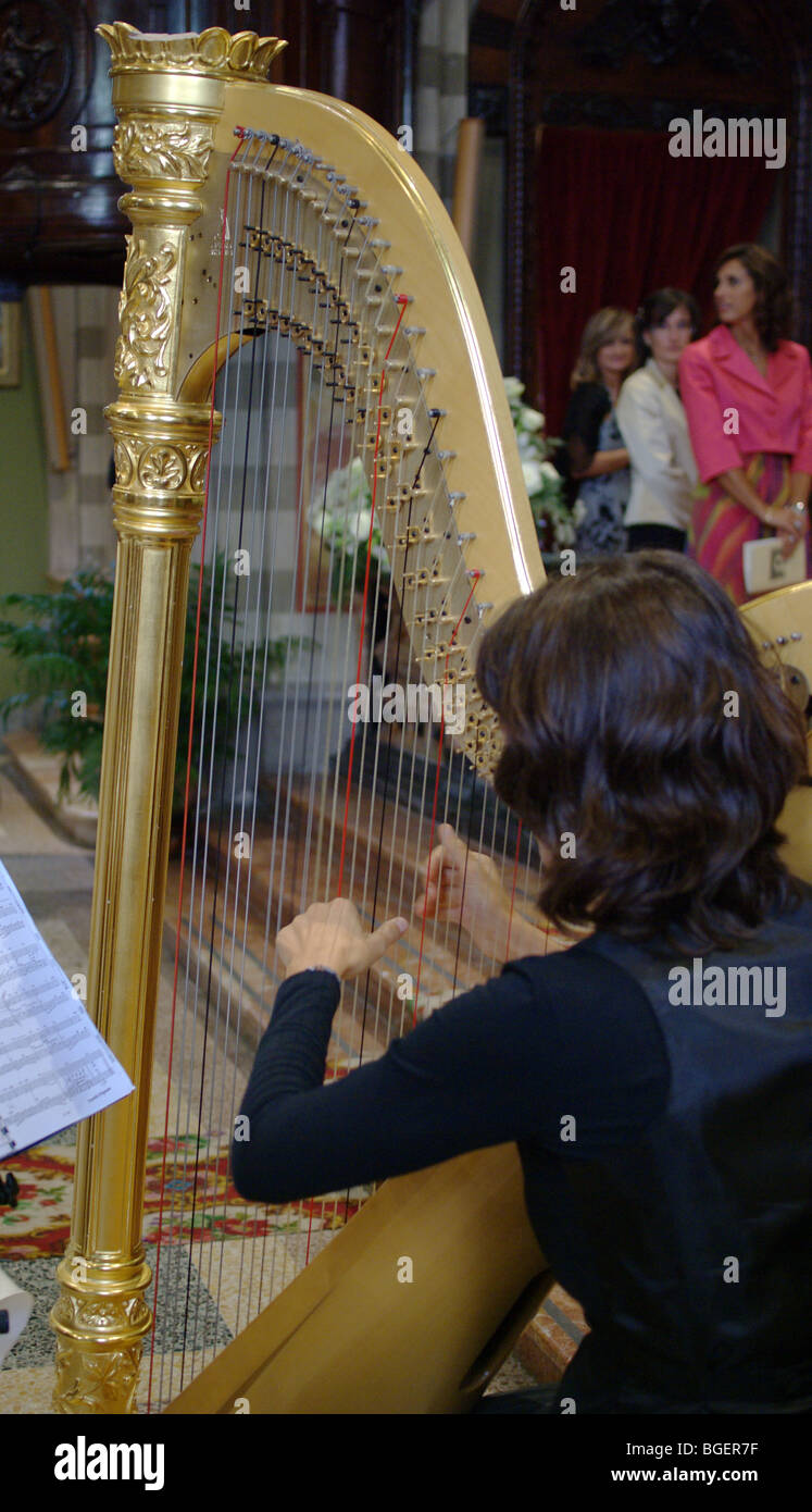 Concert harp hi-res stock photography and images - Alamy