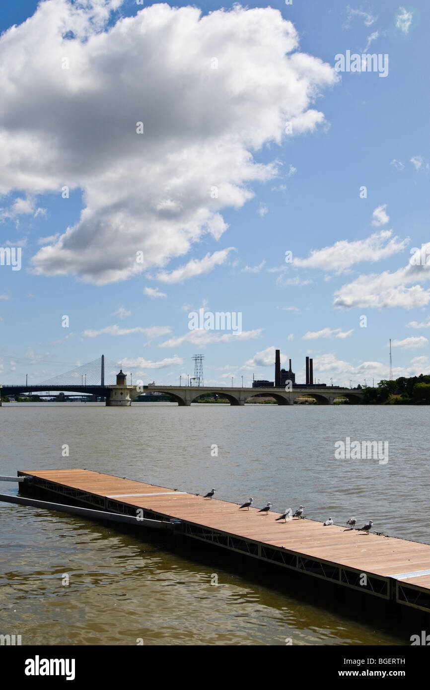 Maumee river in downtown Toledo Ohio Stock Photo - Alamy