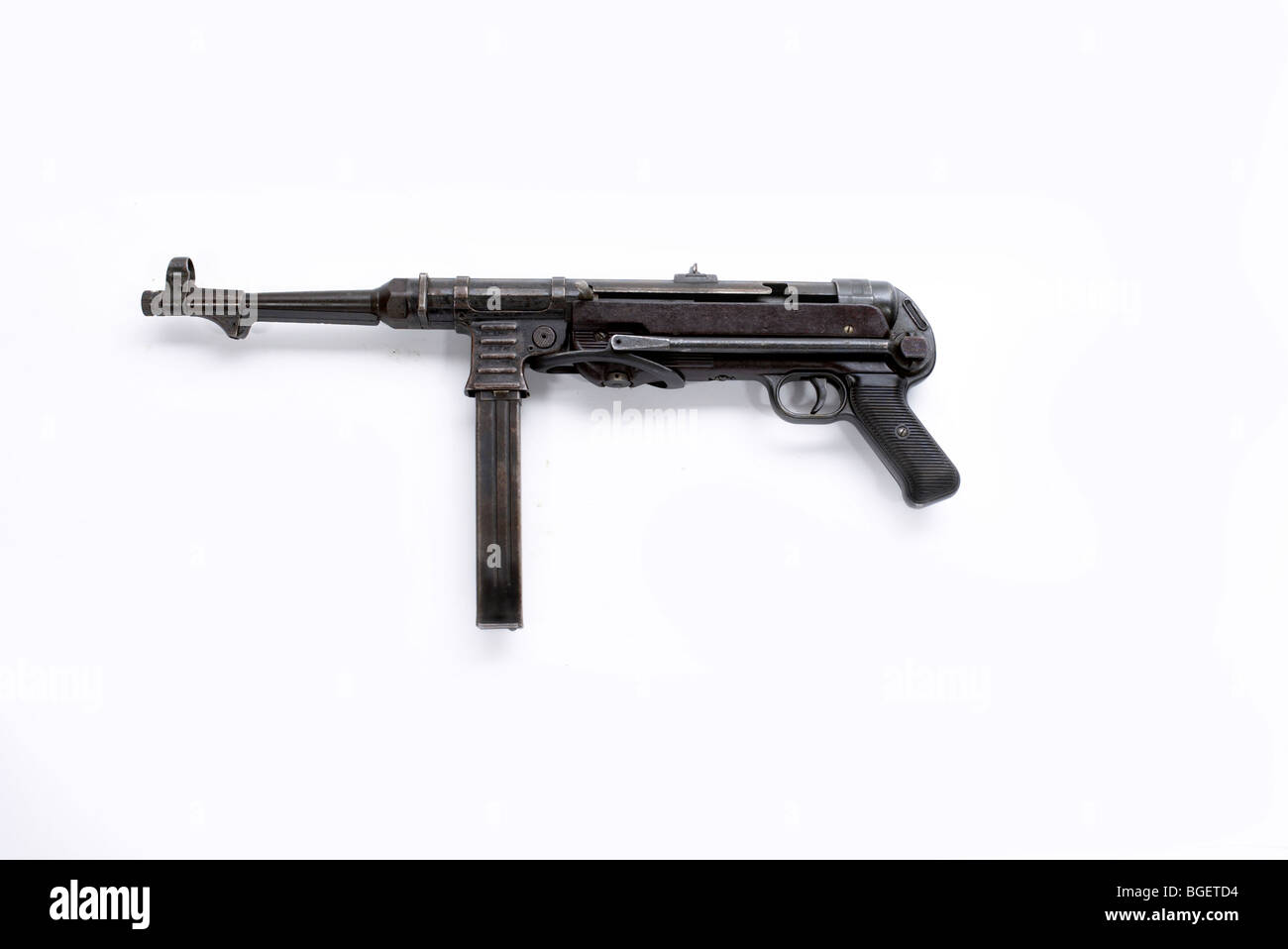machine gun on white background Stock Photo - Alamy