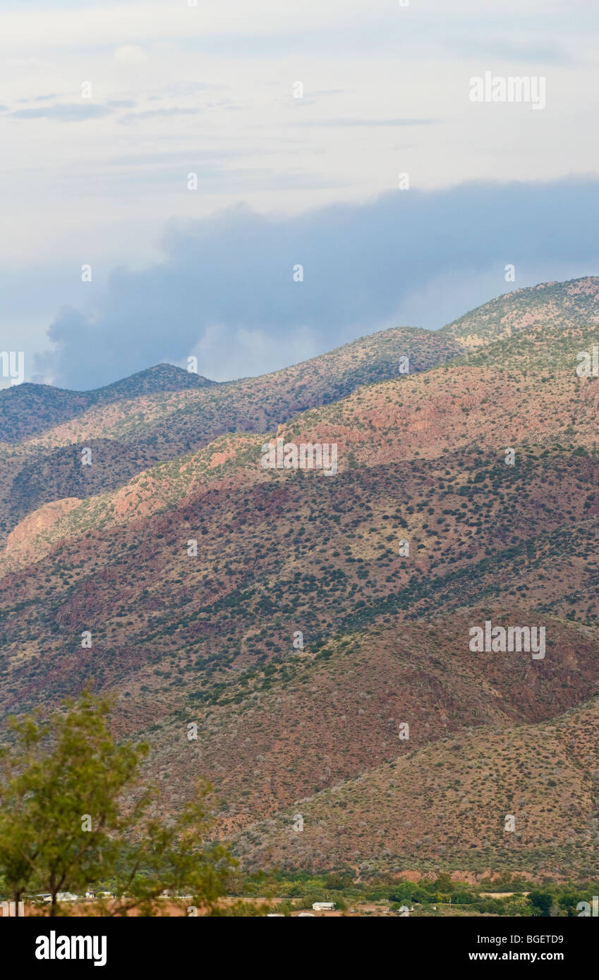 Smoke from a forest fire on the Mogollon Rim northwest of Gisela ...