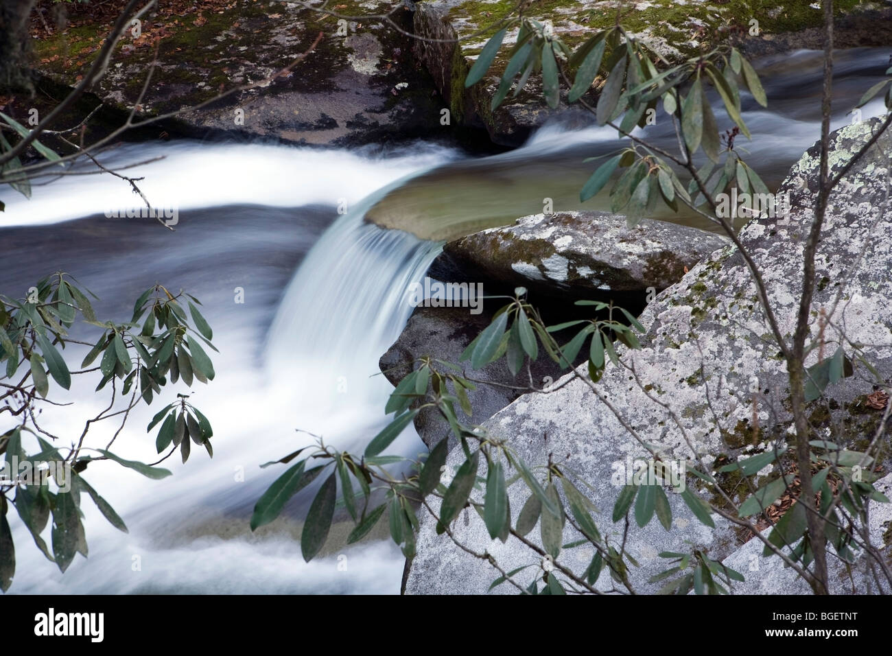 Waterfall long exposure over rocks hi-res stock photography and images ...