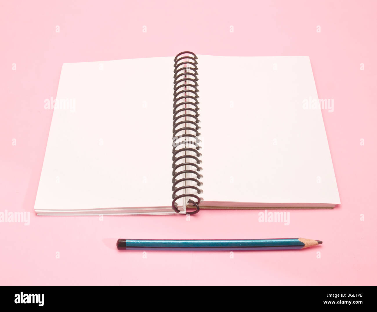 notebook and pencil Stock Photo - Alamy