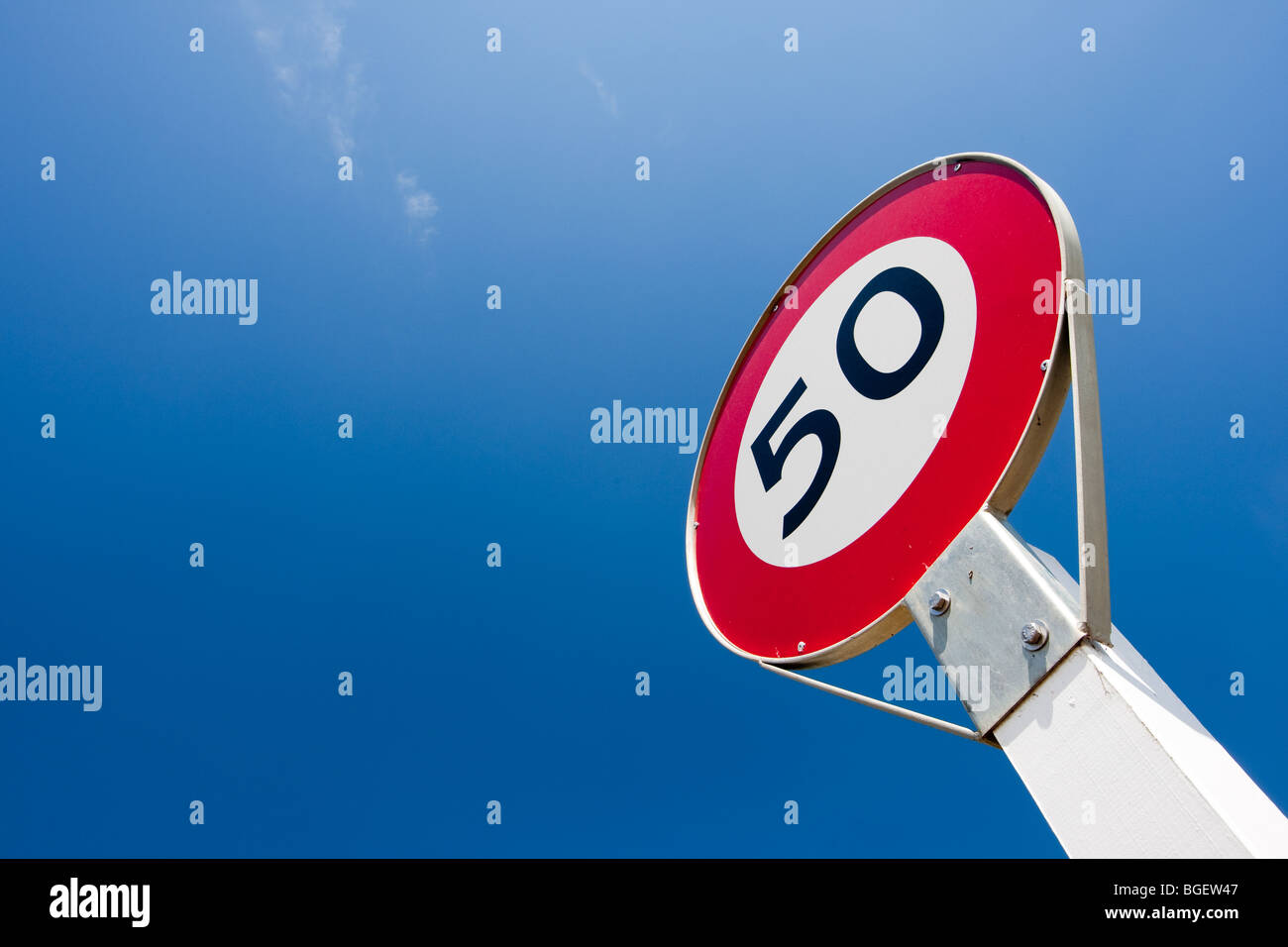 50kph sign speed limit Stock Photo - Alamy