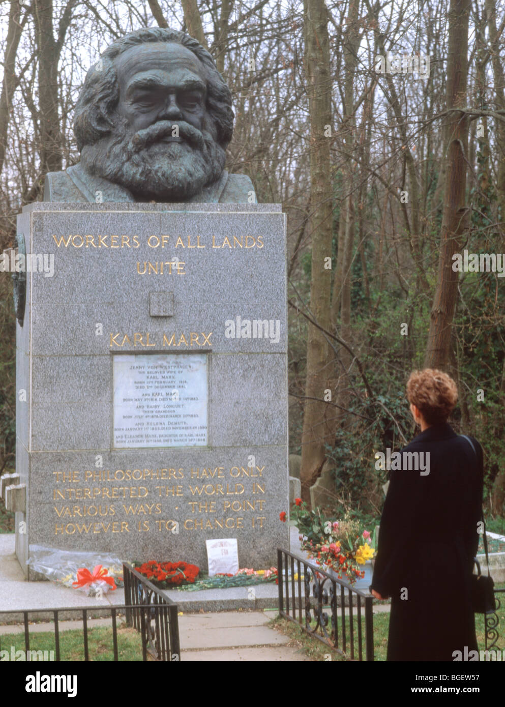 Highgate cemetary marx hi-res stock photography and images - Alamy