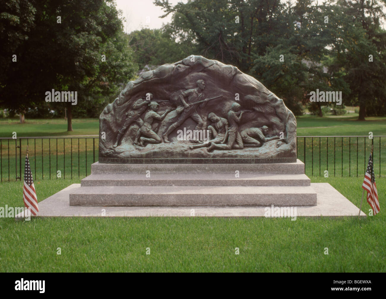 USA Massachusetts Lexington Minutemen War memorial Stock Photo - Alamy