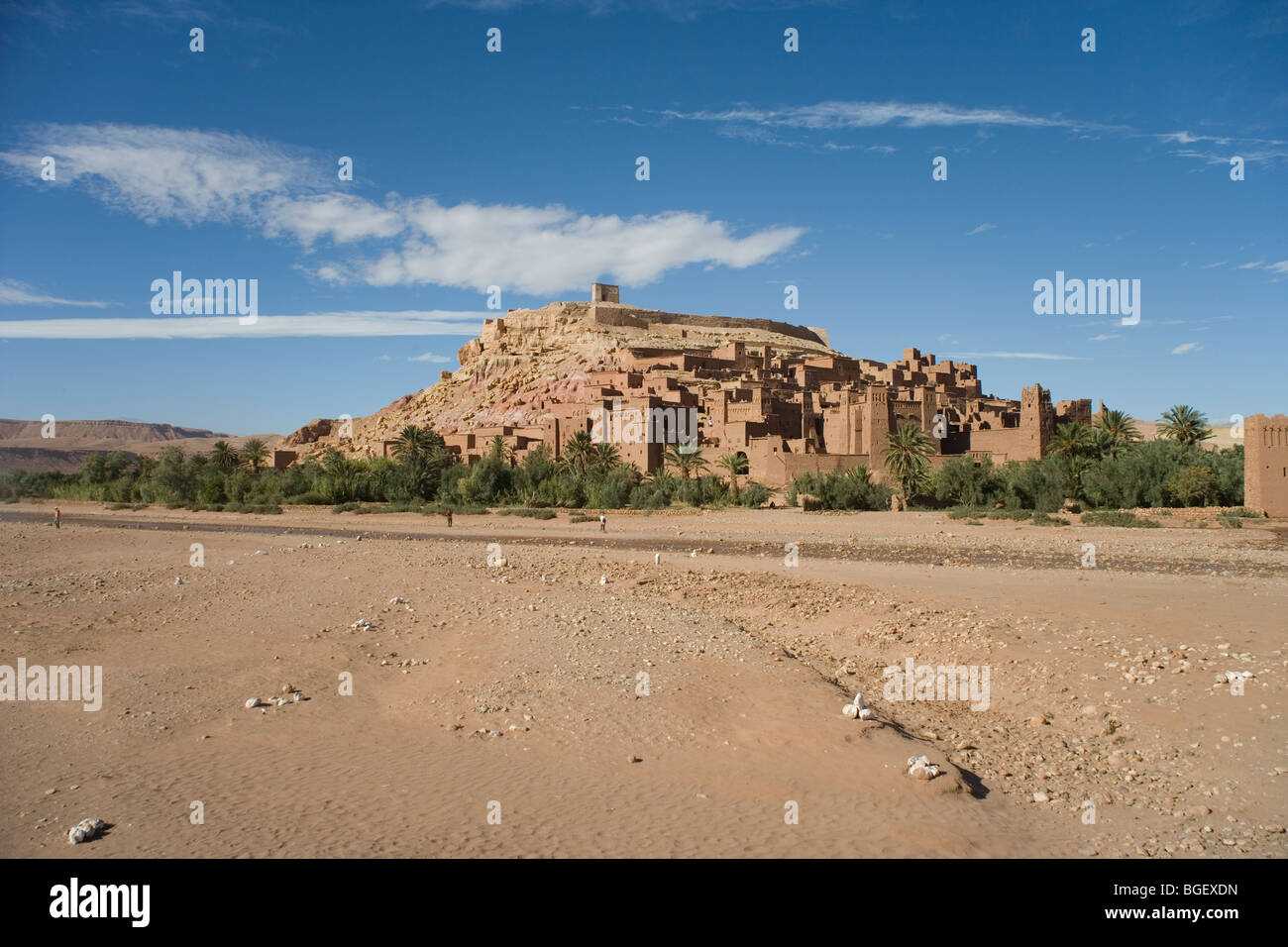 Ait Benhaddou kasbah in the Zat Valley Atlas Mountains, Morocco Stock ...