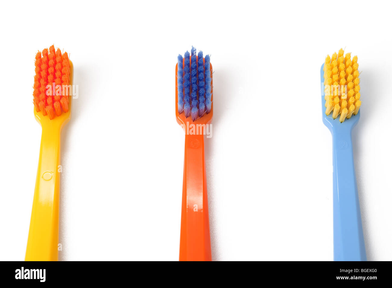 color toothbrush on white background Stock Photo - Alamy