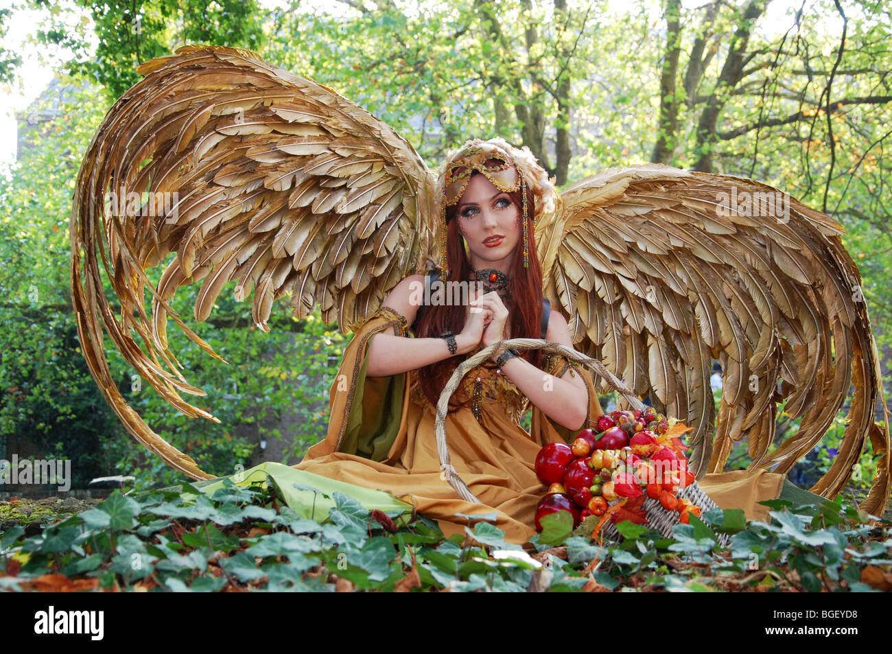 angelic character posing at fantasy Fair Netherlands Stock Photo - Alamy