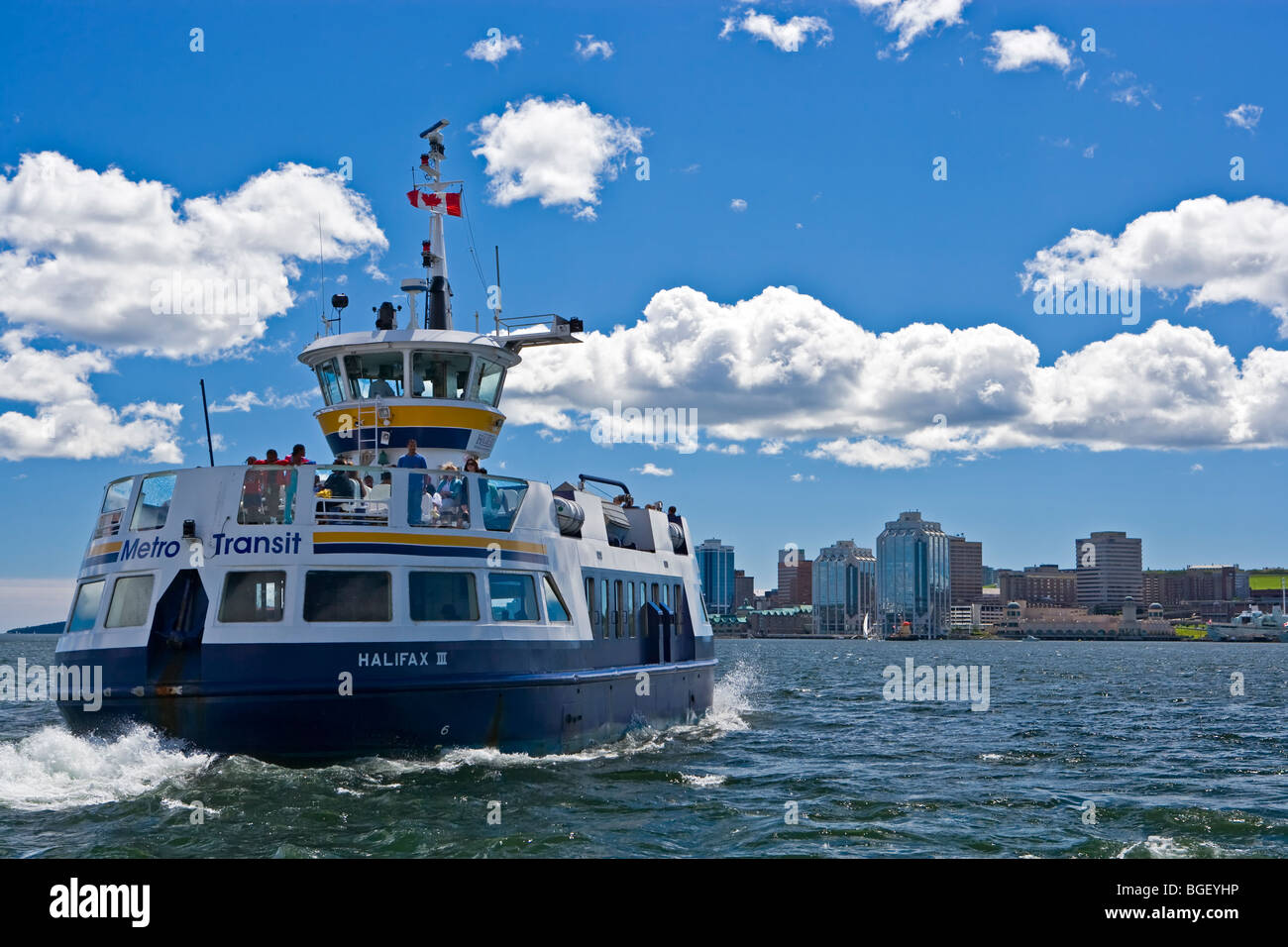 Metro Transit - Harbour Ferry departing Alderney Landing in Dartmouth ...