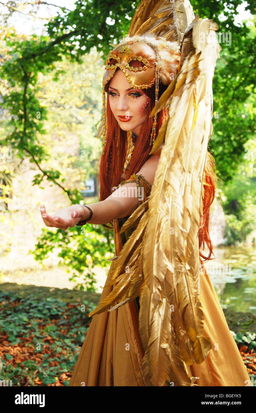 angelic character posing at fantasy Fair Netherlands Stock Photo - Alamy