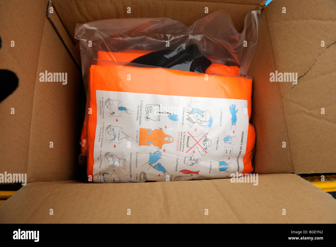 Fire Service Mass Decontamination shower capes for casualties Stock ...