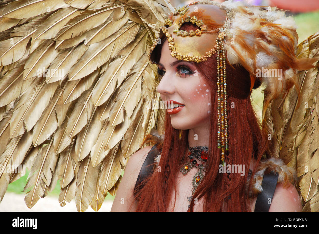 angelic character posing at fantasy Fair Netherlands Stock Photo - Alamy