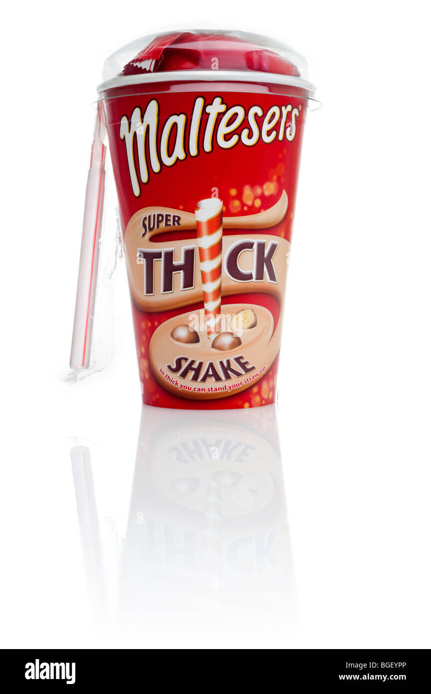 Maltesers super thick milkshake in a sealed carton Stock Photo - Alamy