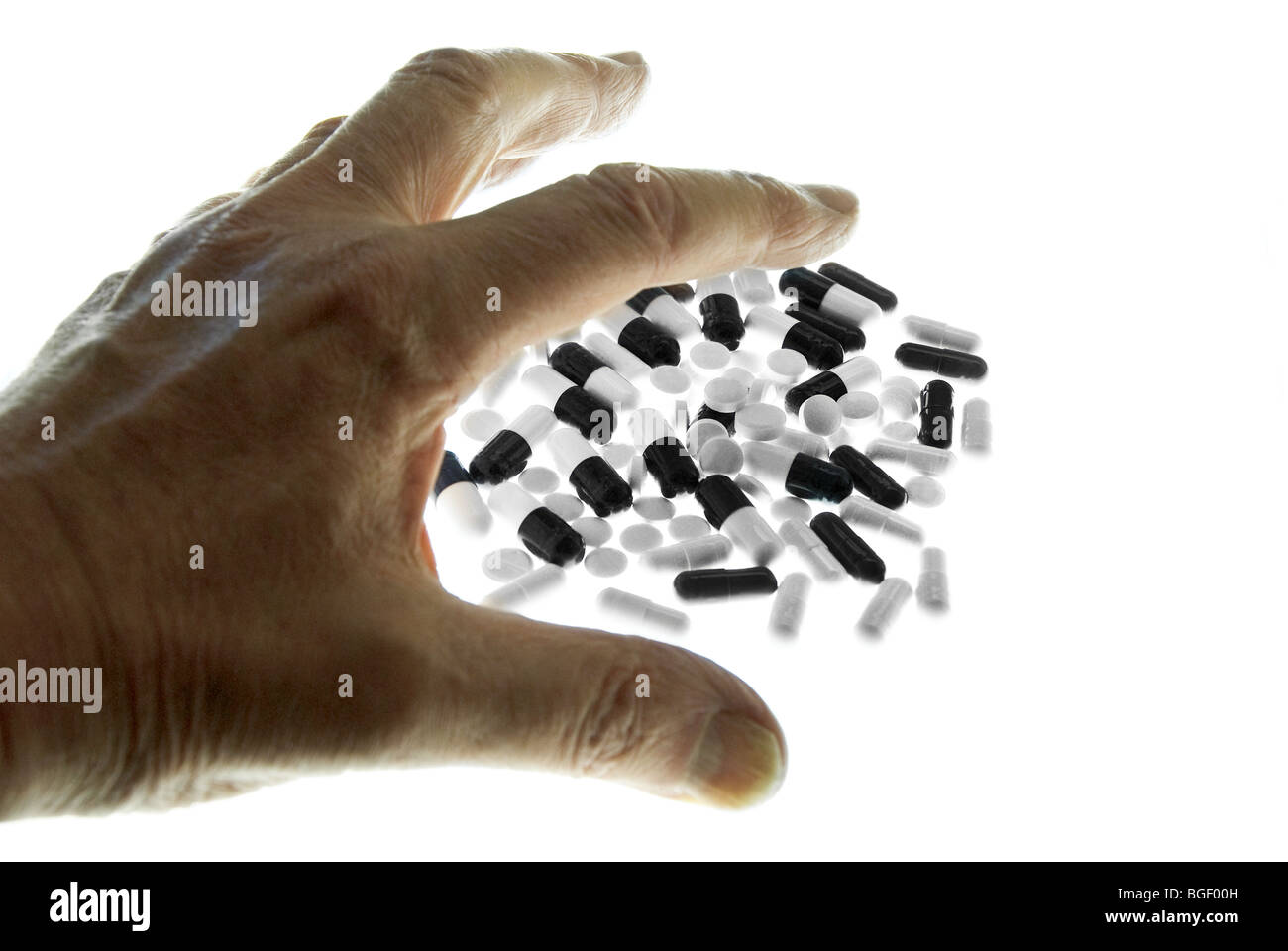 Hand grabbing drugs hi-res stock photography and images - Alamy