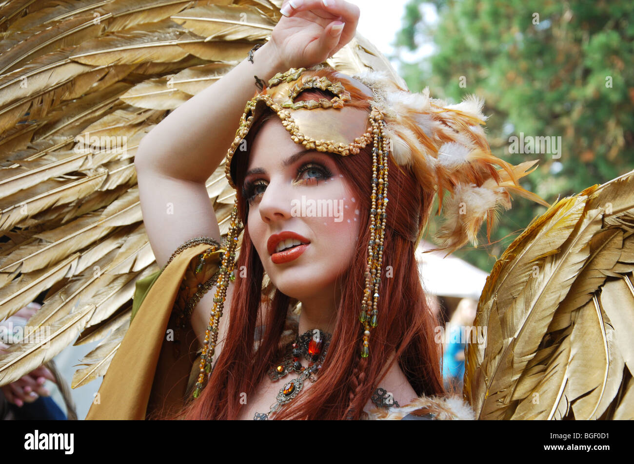 angelic character posing at fantasy Fair Netherlands Stock Photo - Alamy