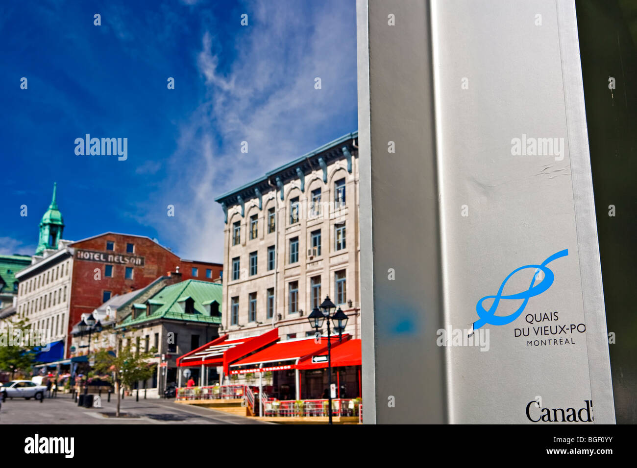 Sign for the Old Port of Montreal and Place Jacques-Cartier, Old ...