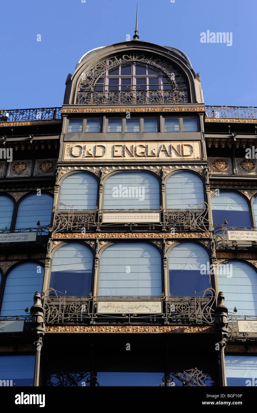 Old England facade, entrance of the MIM, Musical instrument museum ...
