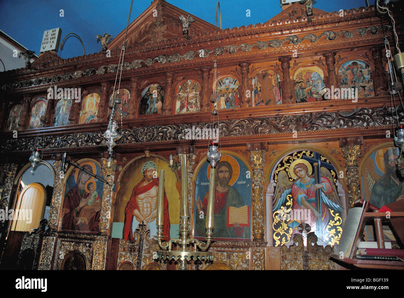 Iconstasis of St Andrew Milipodias on the Island of Kephalonia on the ...
