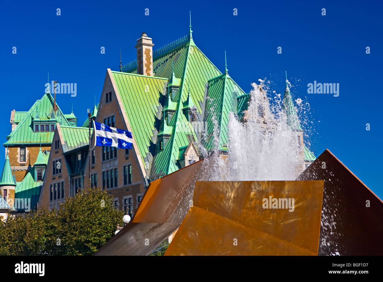 Government building next to the Gare du Palais, Train Station in Quebec ...