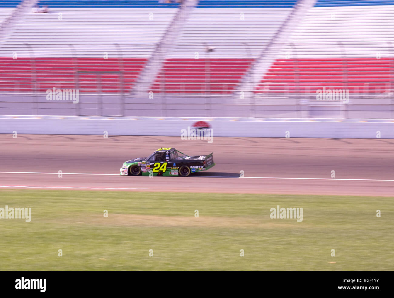 Driver David Starr for the number 24 Zachry/Harris Trucking team ...