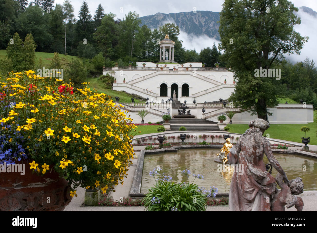 Linderhof Palace (German: Schloss Linderhof) is in Germany, in ...