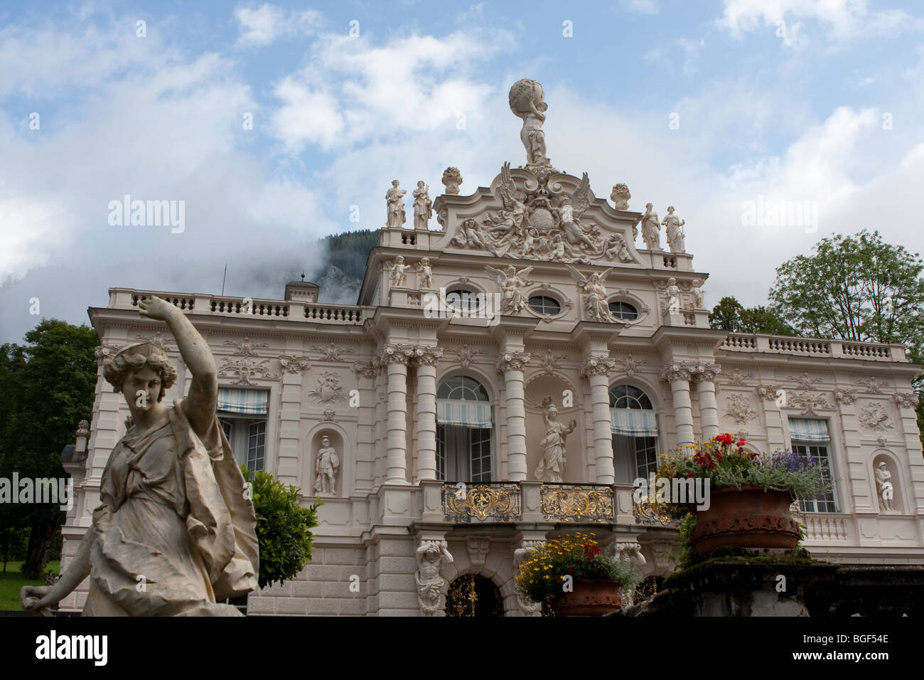 Linderhof Palace (German: Schloss Linderhof) is in Germany, in ...
