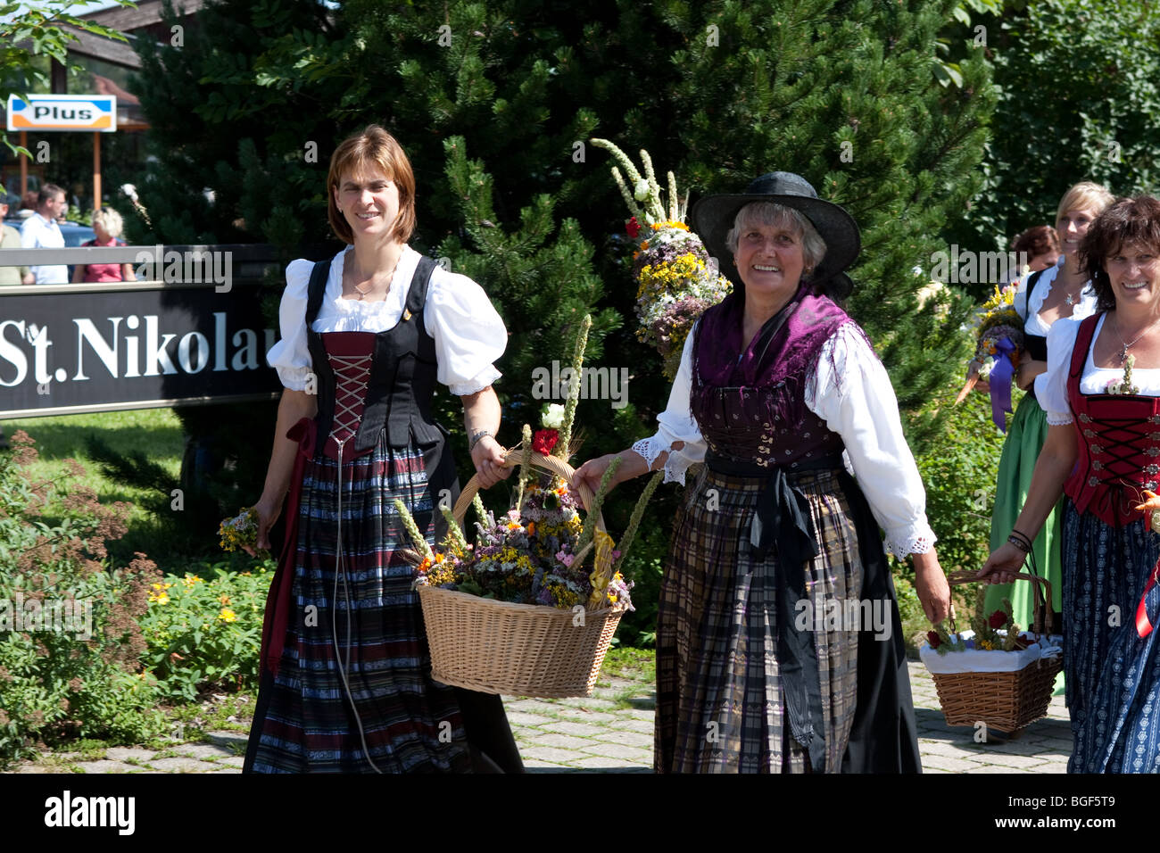 Traditional German lady wearing authentic traditional dress Stock Photo ...