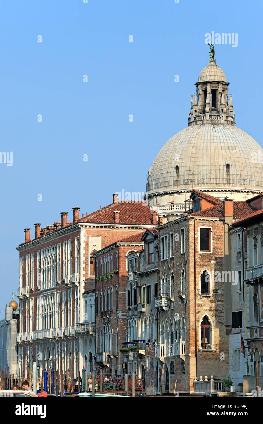 Dome of church Santa Maria della Salute (view from Grand canal), Venice ...